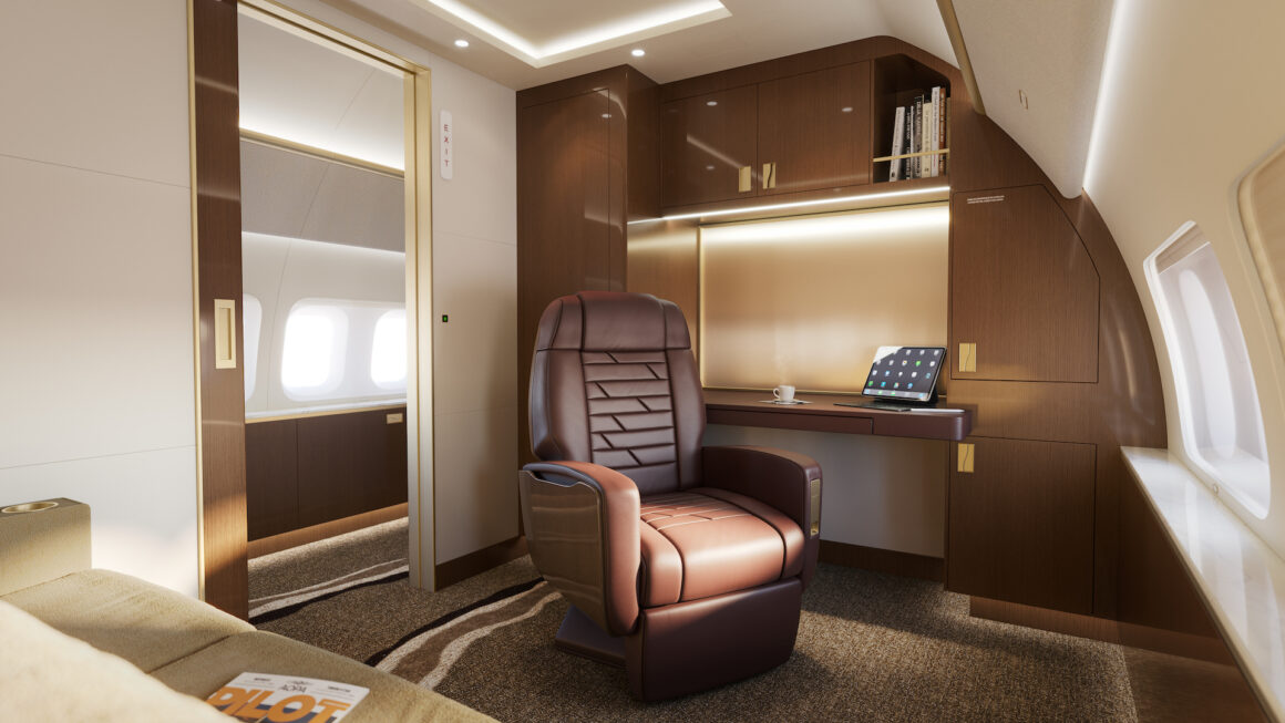 How private jet interiors are designed