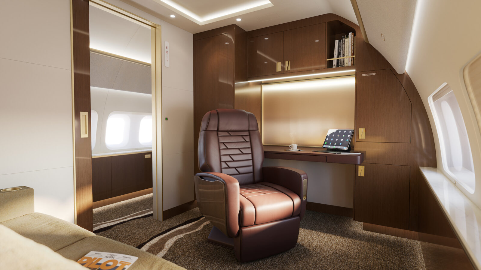 How private jet interiors are designed