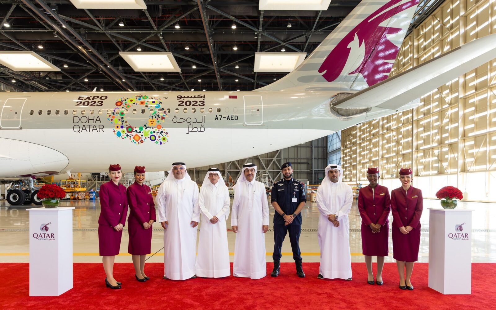 Qatar Airways unveils new livery for Expo 2023 Doha: video