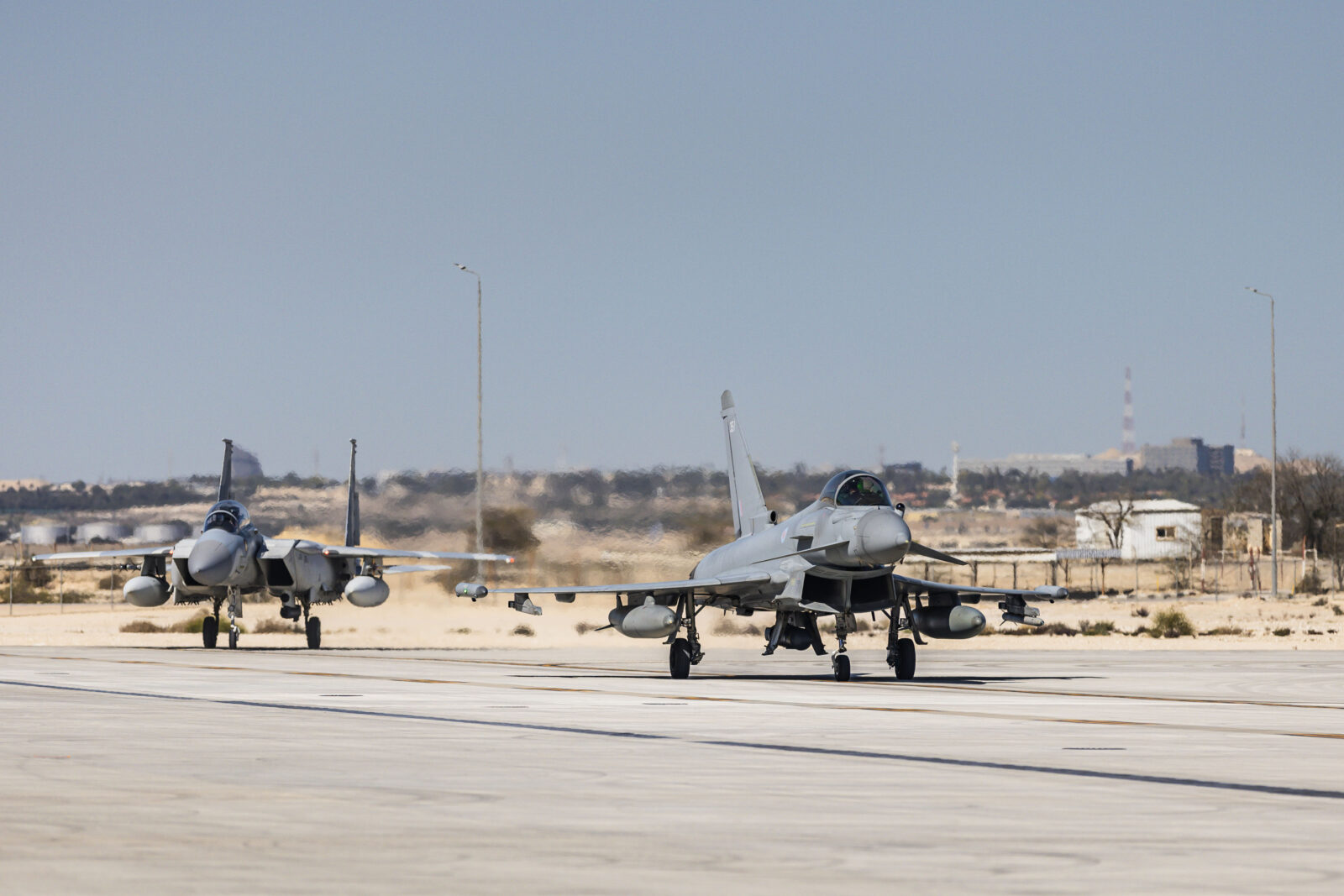 RAF Typhoons on multinational exercise in Saudi Arabia