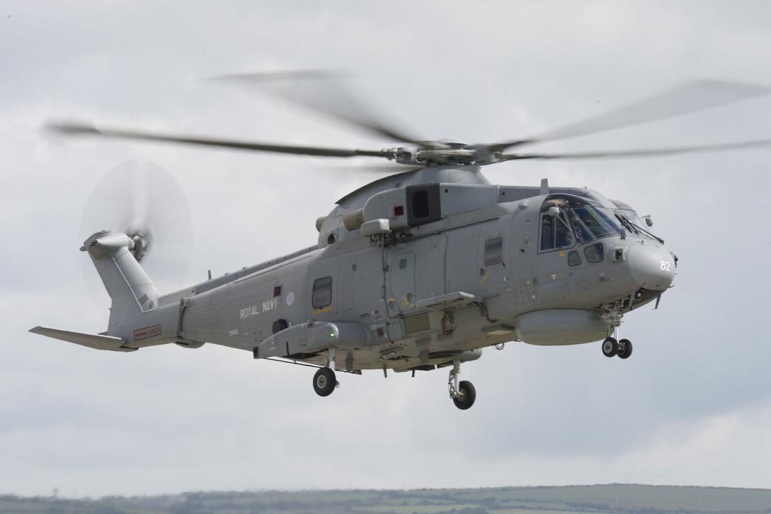 British Merlin helicopter crashes into English Channel
