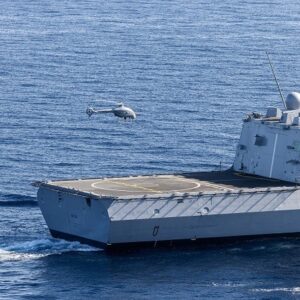 French Navy tests new VTOL drone on amphibious assault ship