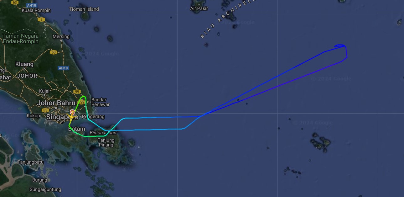 United Boeing 787 returns to Singapore after engine fails