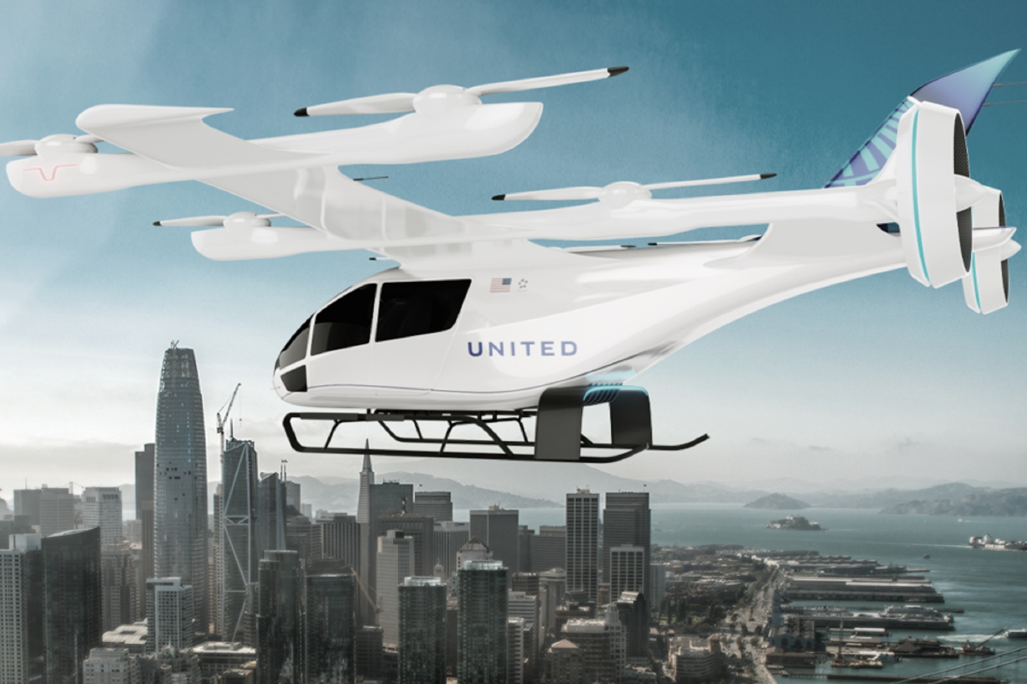 United and Eve Air announce eVTOL service in San Francisco