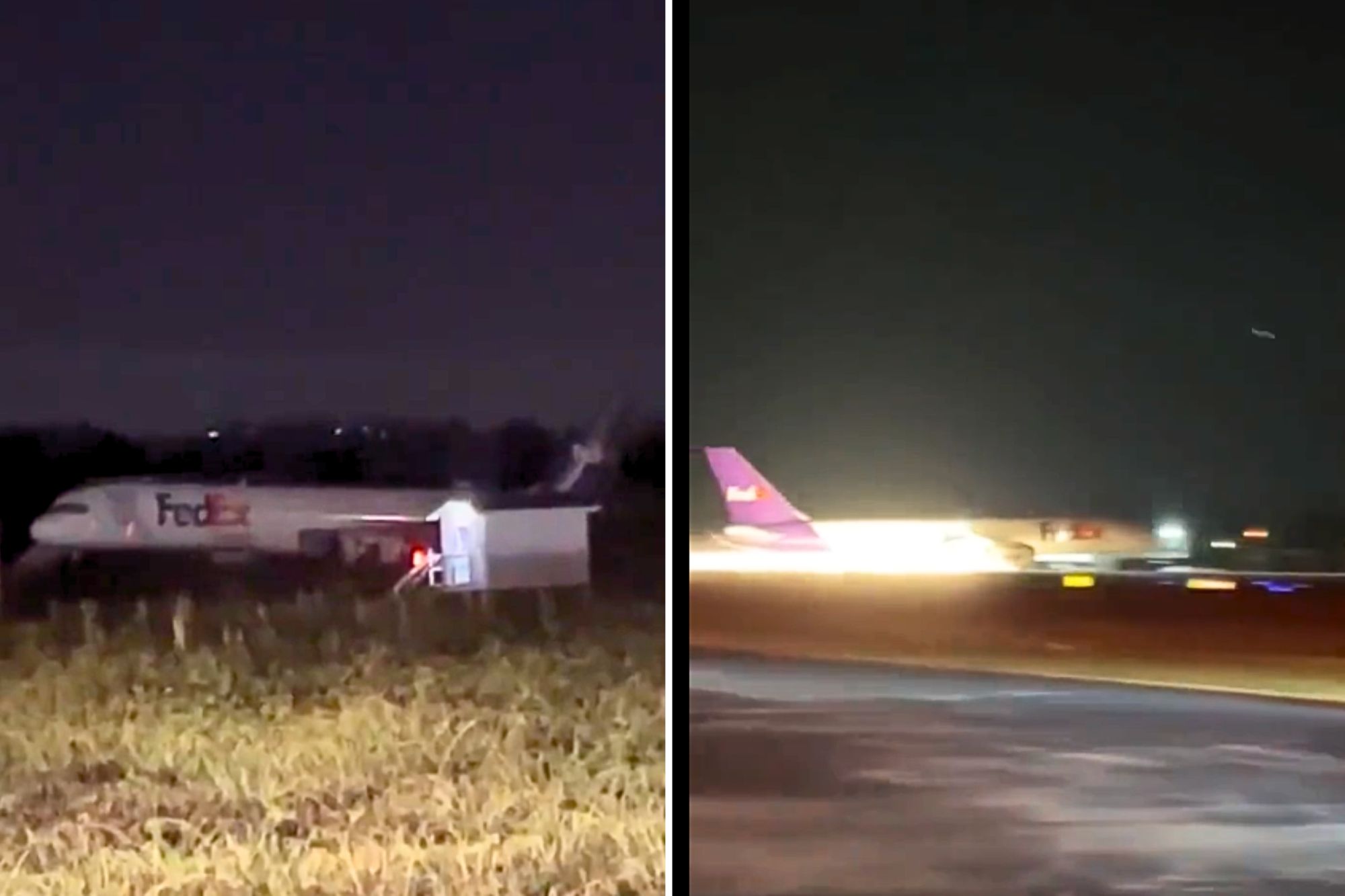 FedEx B757 skids off runway without landing gear - AeroTime