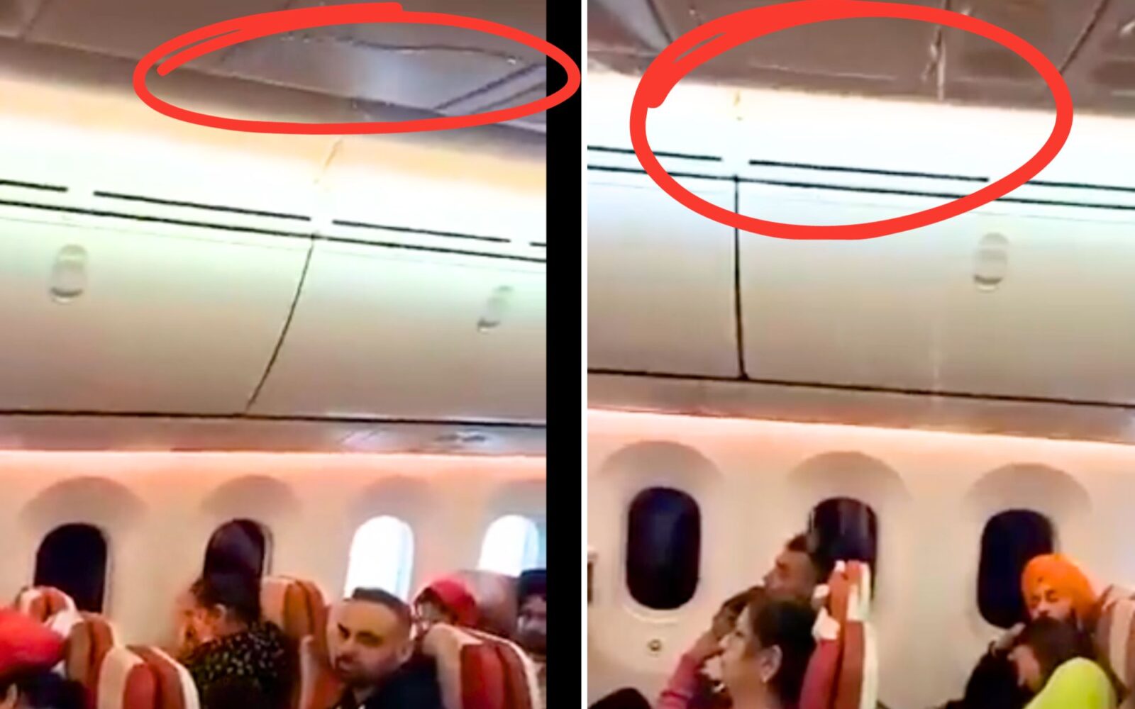 Video captures water leak pouring into Air India B787 cabin - AeroTime