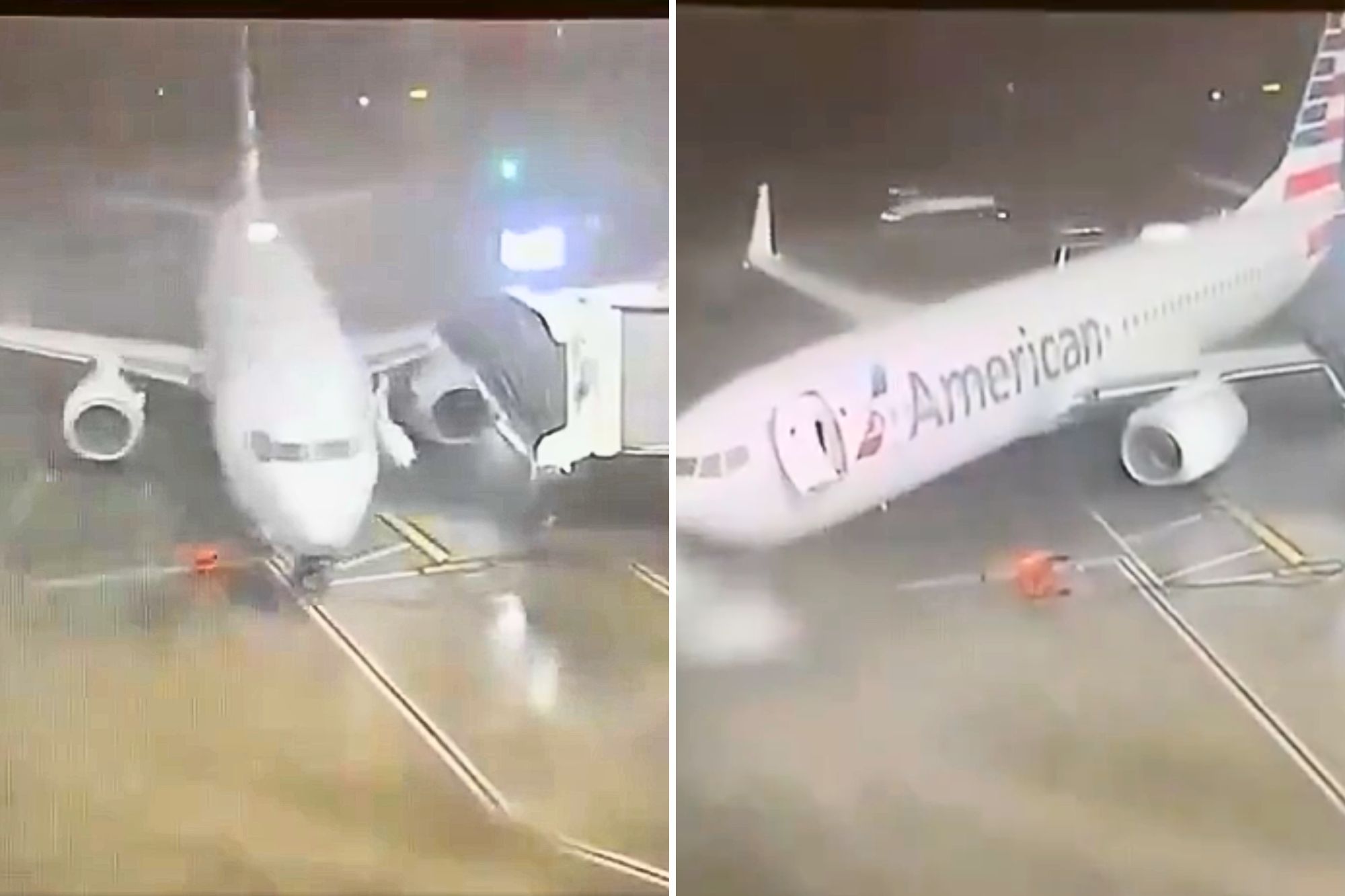 American Airlines B737 blown by strong winds at DFW: video - AeroTime