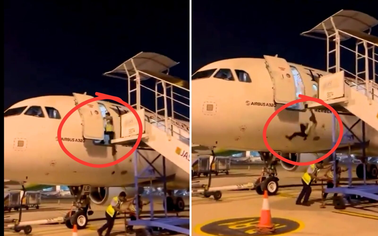 Man falls from A320 after stairs move away from plane: video - AeroTime