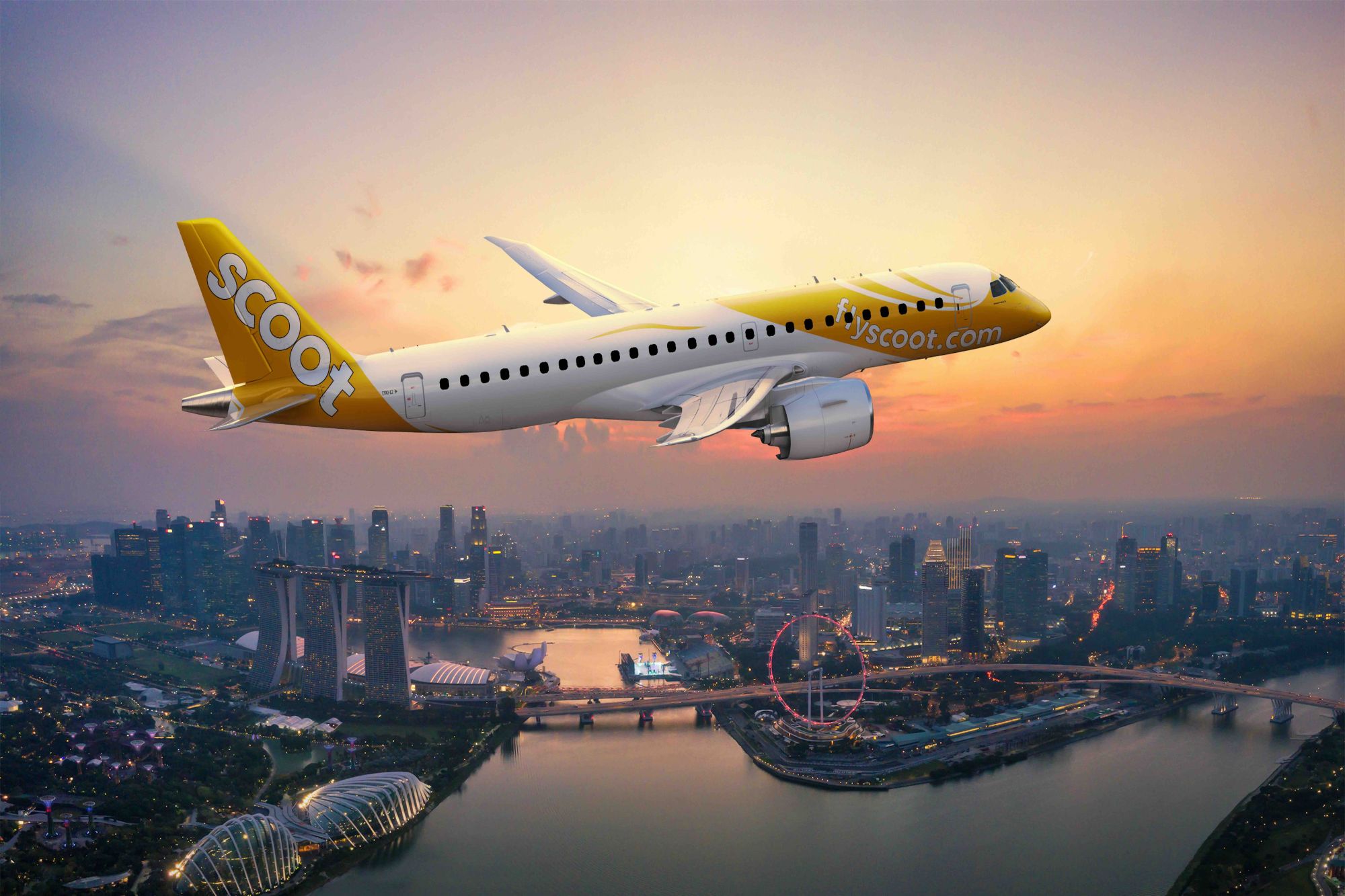 Revealed: Scoot's first destinations for new Embraer E190-E2 - AeroTime