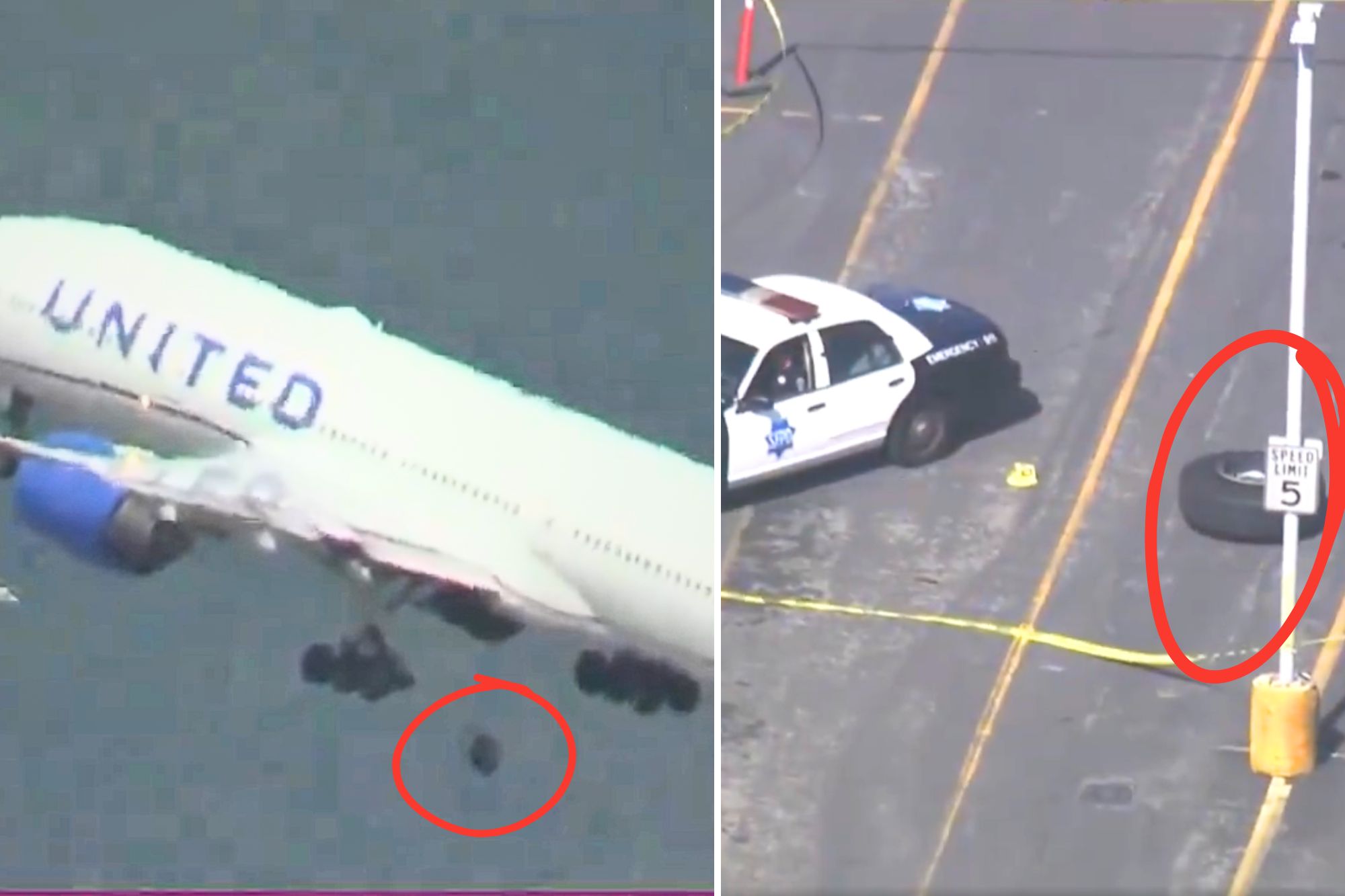 Video captures tire falling off United B777 after takeoff - AeroTime