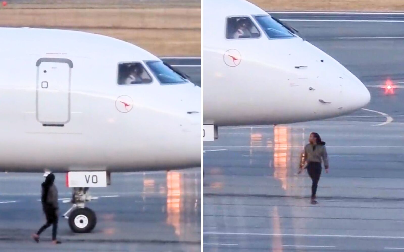 Woman runs onto tarmac to catch missed flight, is arrested: video ...