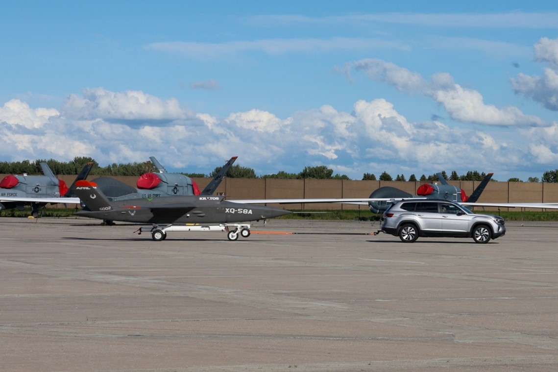 Kratos demonstrates trolley launch for XQ-58 Valkyrie: video