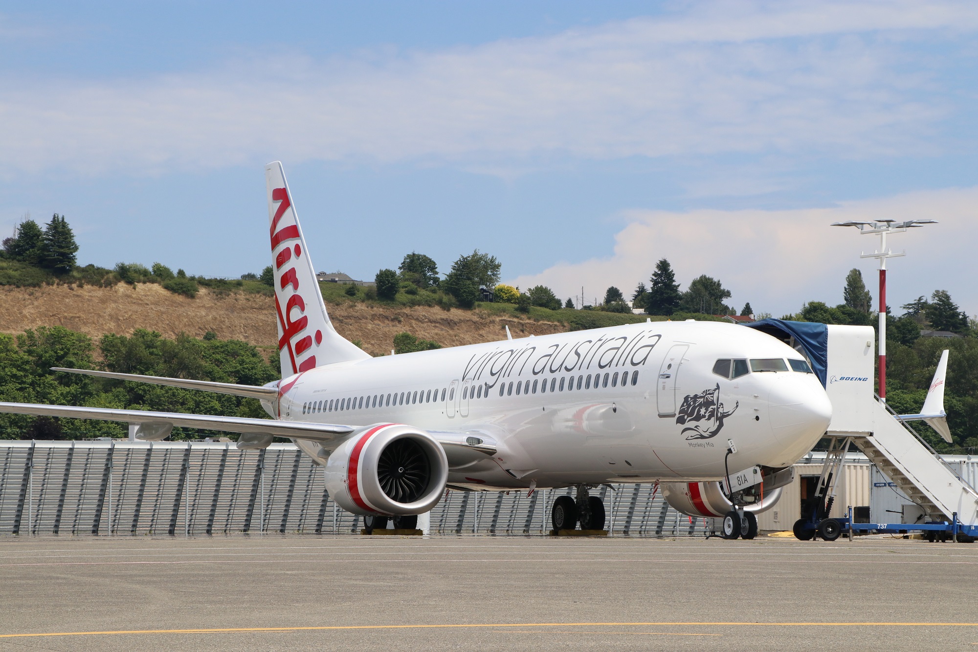 Virgin Australia receives first 737-8 of 33 new MAX jets