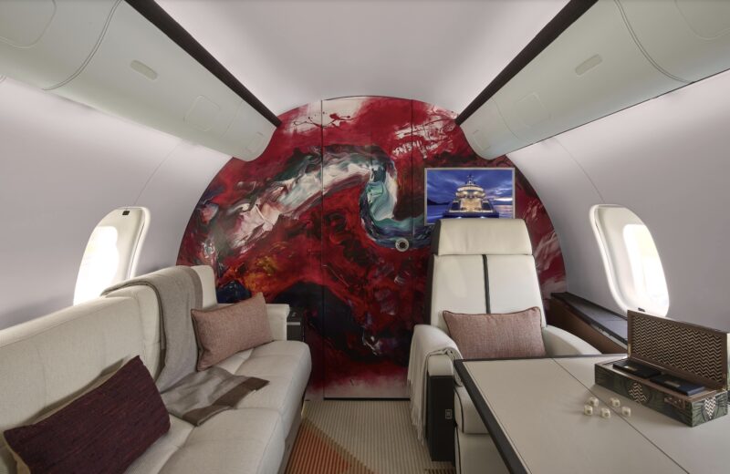 How private jet interiors are designed