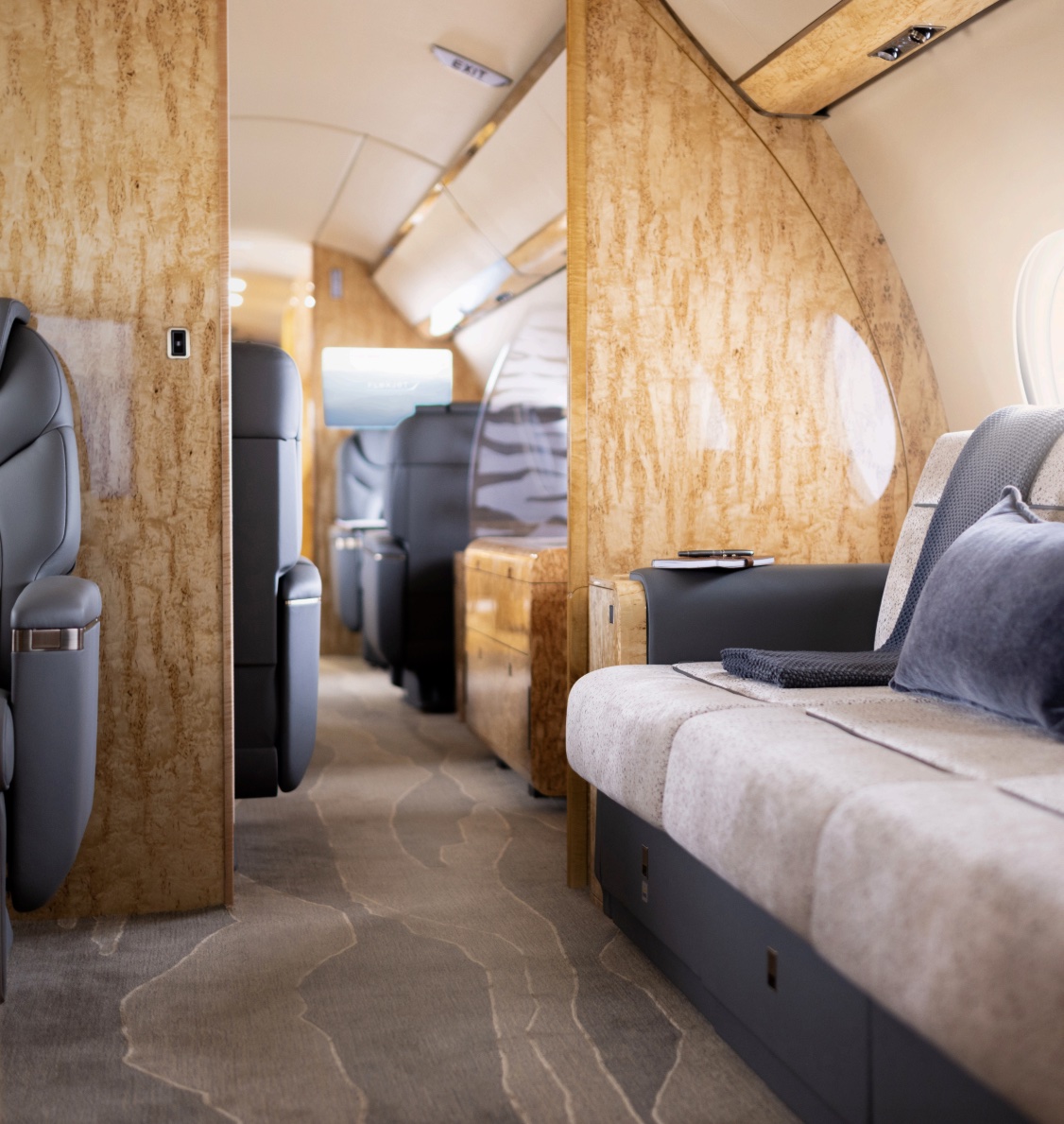 How private jet interiors are designed