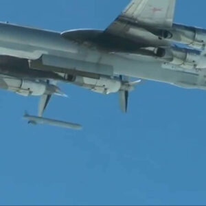 Video shows Ukrainian soldiers shooting down cruise missile with ...