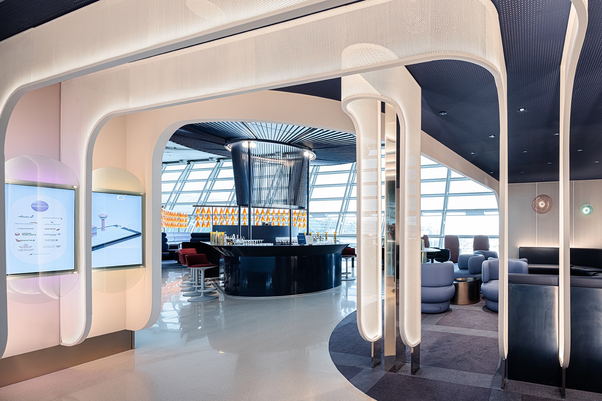 In pictures: oneworld unveils its first-ever branded lounge