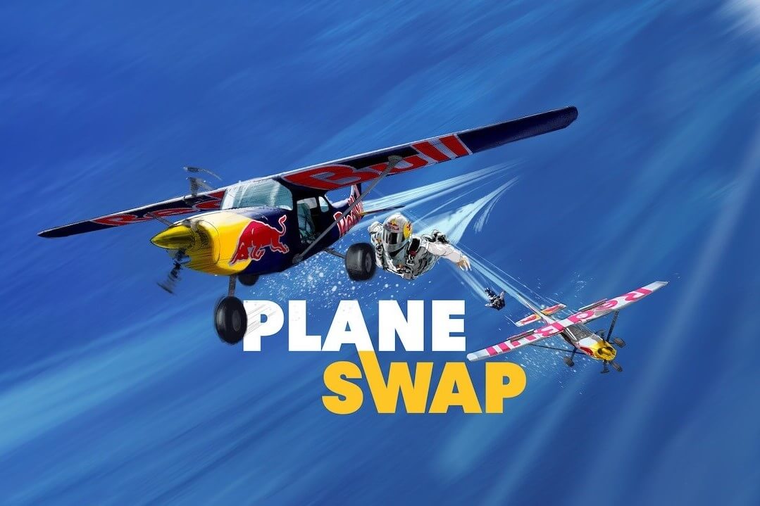 Red Bull plane swap stunt unsuccessful as one plane spins out of ...