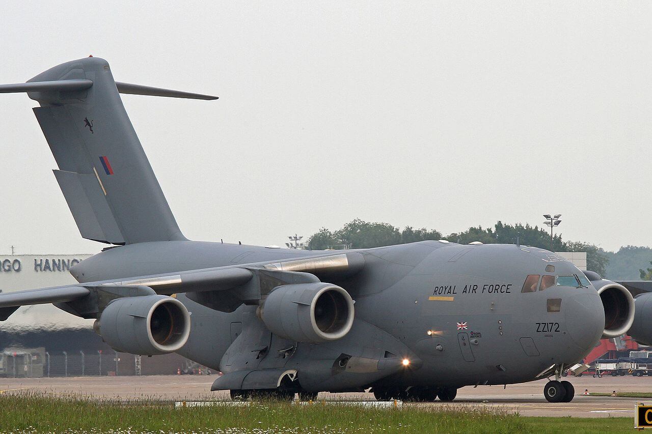 Royal Air Force plane completes special task in Sarajevo Airport - AeroTime