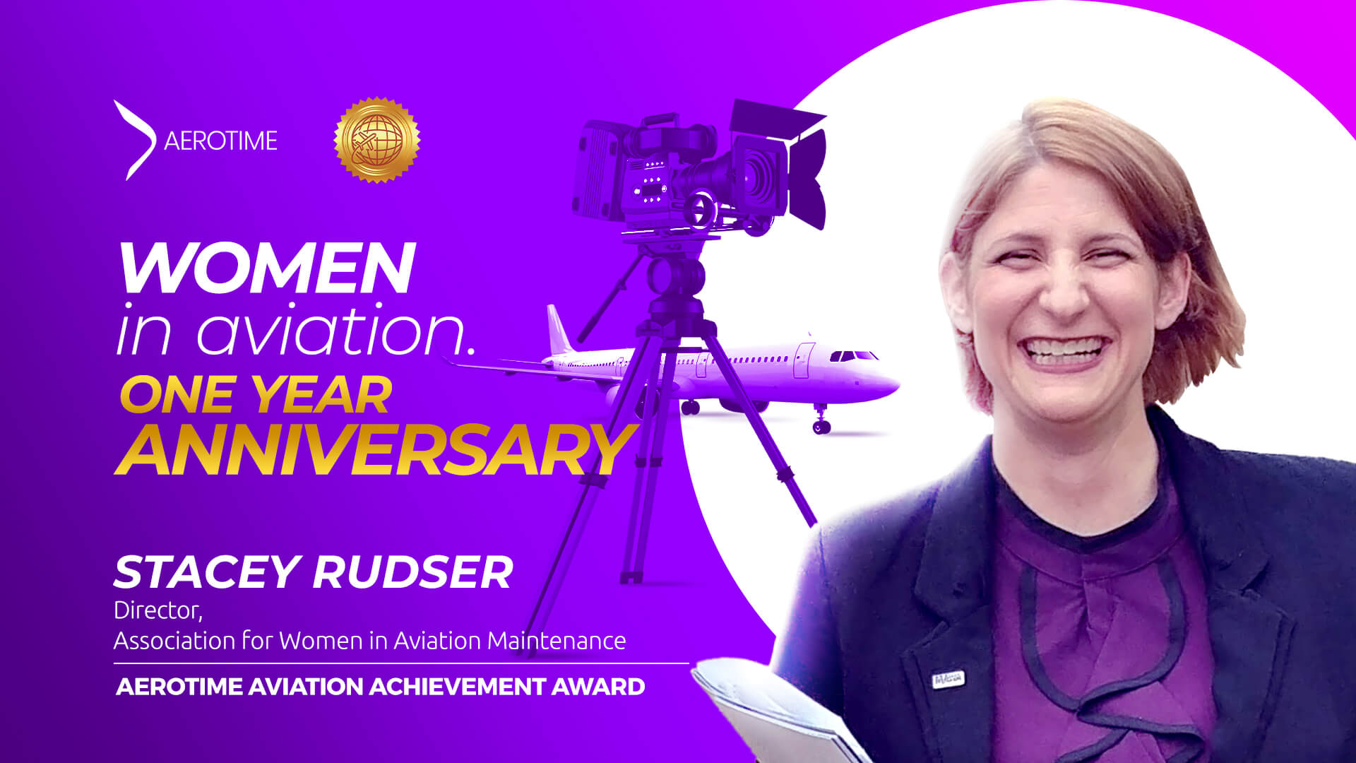 33rd AeroTime Aviation Achievement Award presented to Stacey Rudser ...