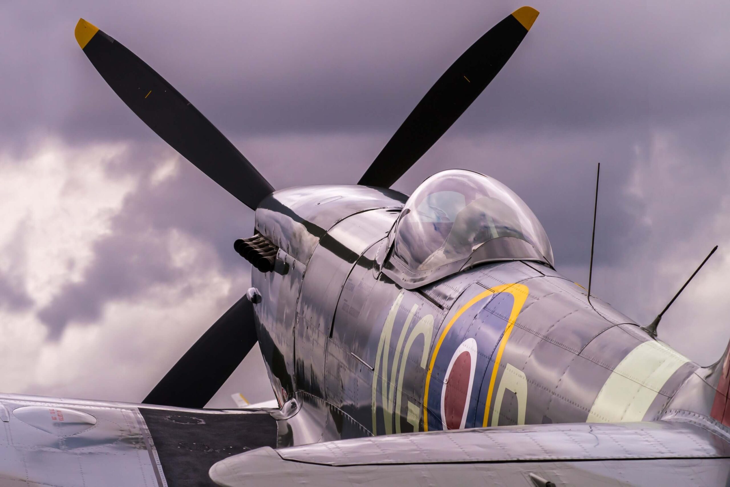 Iconic British Spitfire veers off runway, collides with parked aircraft ...